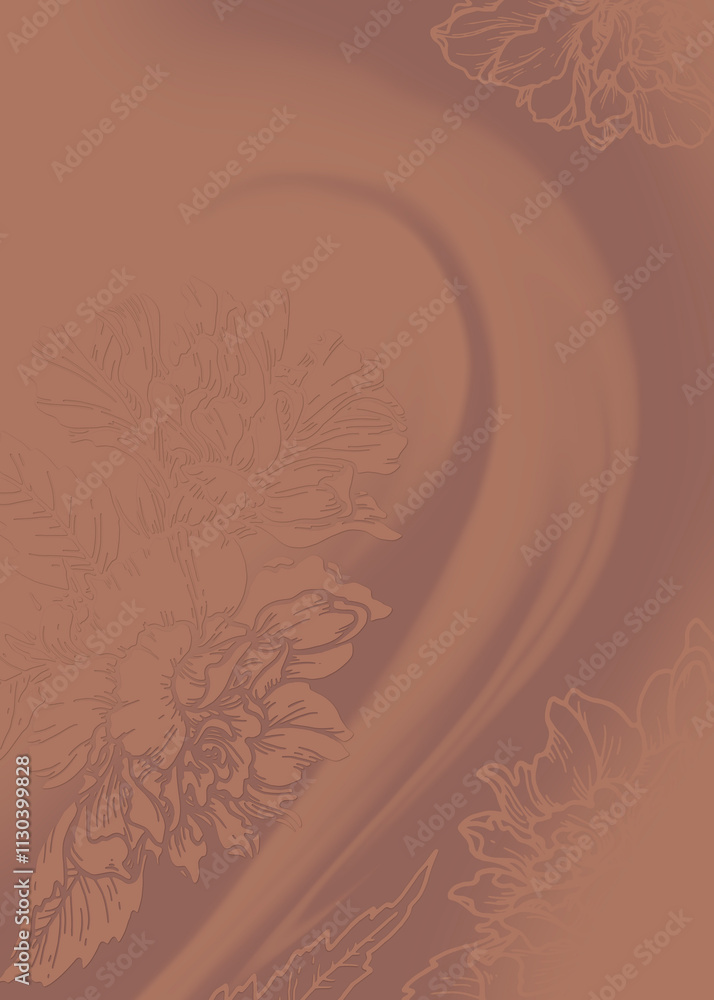 Ilustración de Stock Floral gradient background in the 2025 color of ...