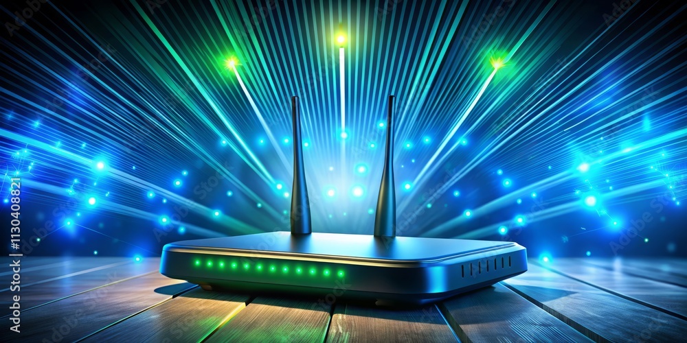 Fast Wireless Router Internet Speed, High-Speed Wi-Fi Network ...