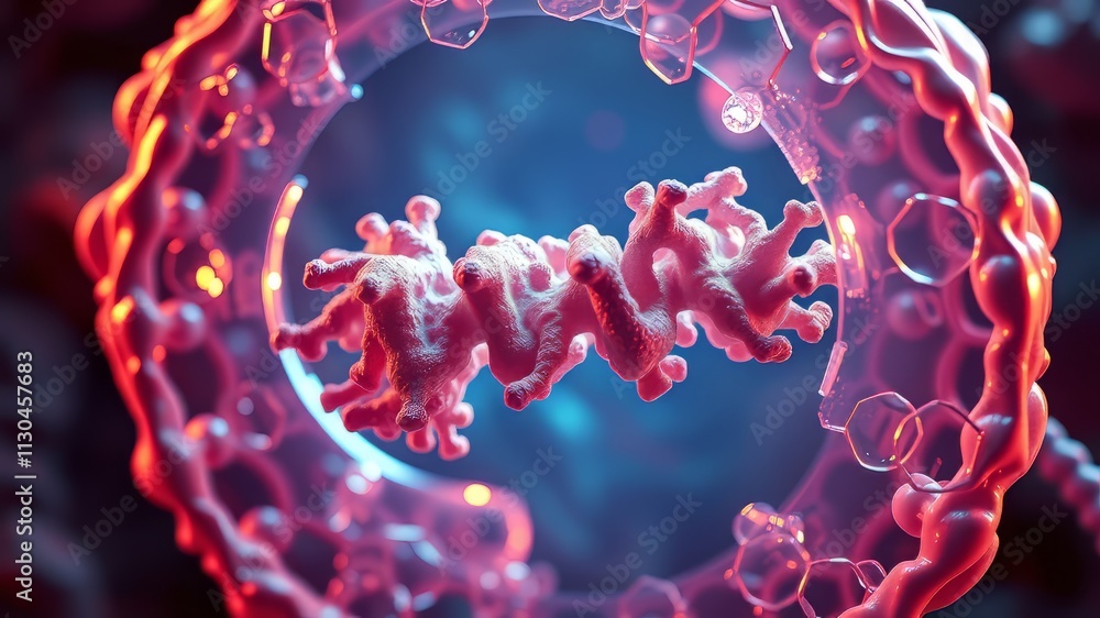 3D Bovine Mitochondrial ATP Synthase Lipid Bilayer Cell Membrane ...