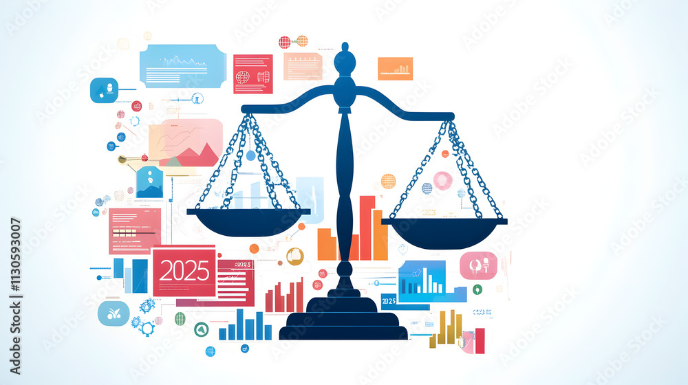 Ilustración de Stock "2025" law. legislation changes in 2025, including ...
