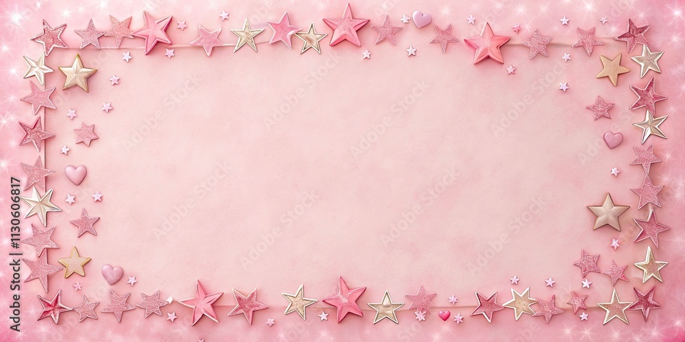 Adorable Pink Border for Worksheets | Cute Blank Template for Kids ...