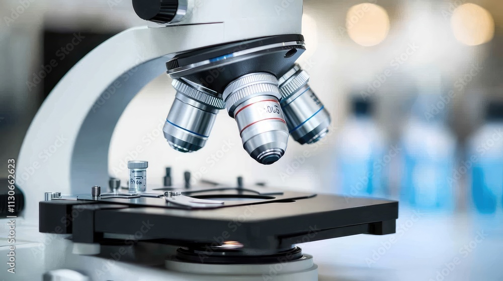 High Magnification Laboratory Microscope with Fine Focus Adjustment ...