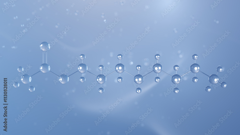 octyl acetate molecular structure, 3d model molecule, ester, structural ...