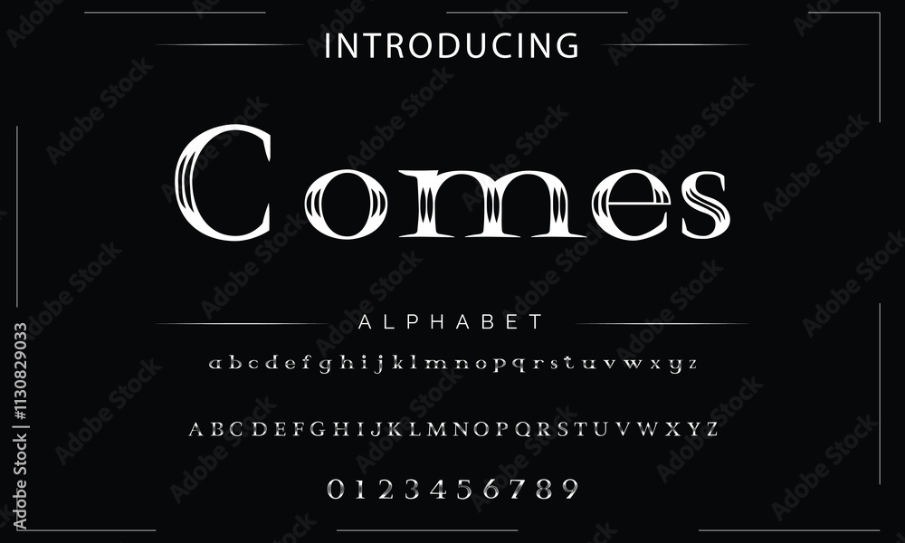 Elegant alphabet letters font logo classic minimal fashion designs ...