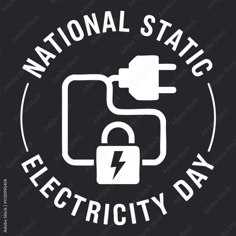 Illustration highlighting National Static Electricity Day featuring a ...