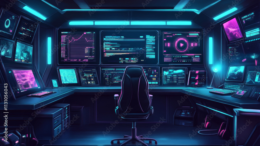 Game twitch ui frame, space stream overlay. Streaming screen, gamer ...