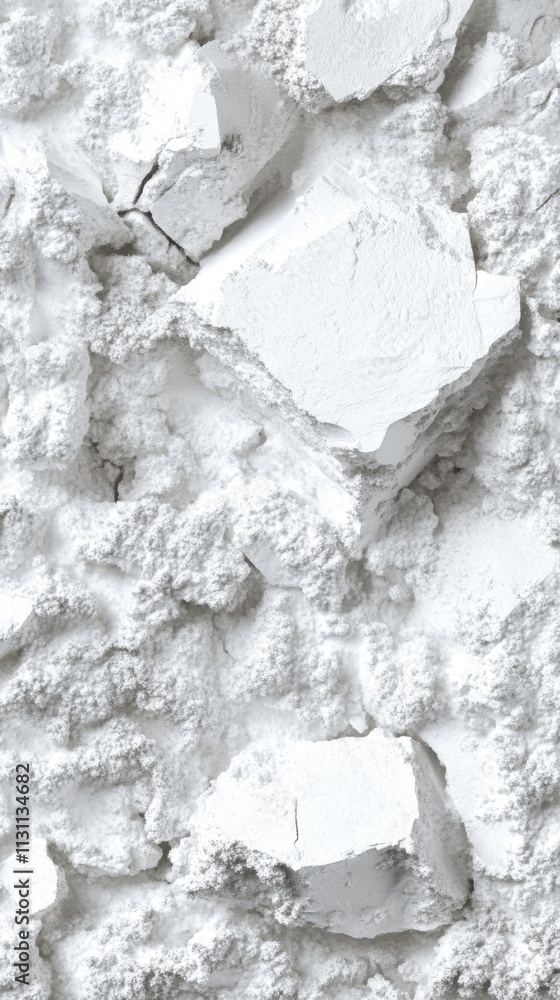 Calcium hydroxide powder surface, fine white granular texture, ultra ...