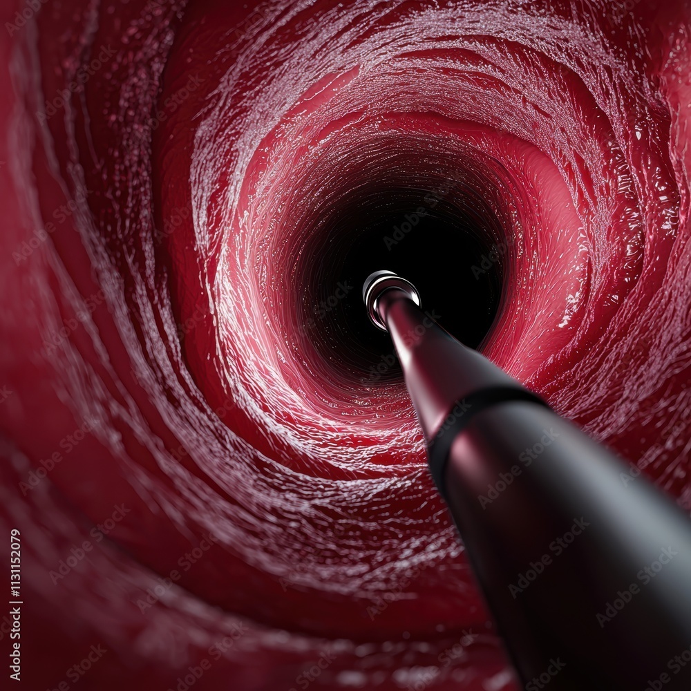 Cutting-edge endoscopic technology visualizing detailed colon anatomy ...