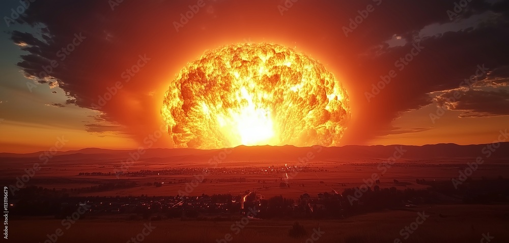 Skyward Shot of a Brilliant Explosion, Perfectly Captured in Pristine ...