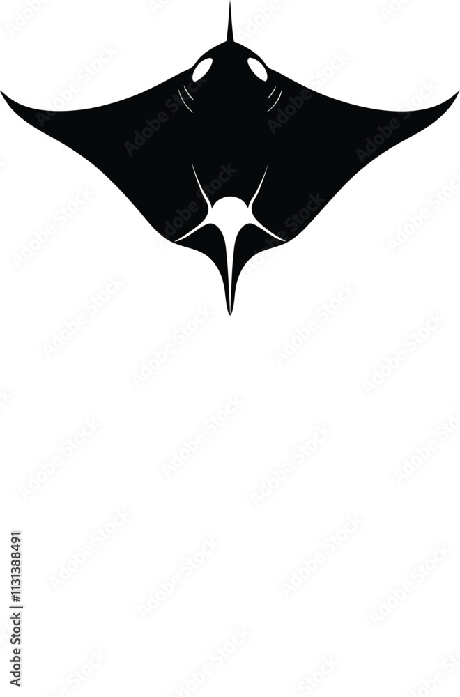 Manta Ray Stunning Marine Life Illustrations and Graphics for Creative ...