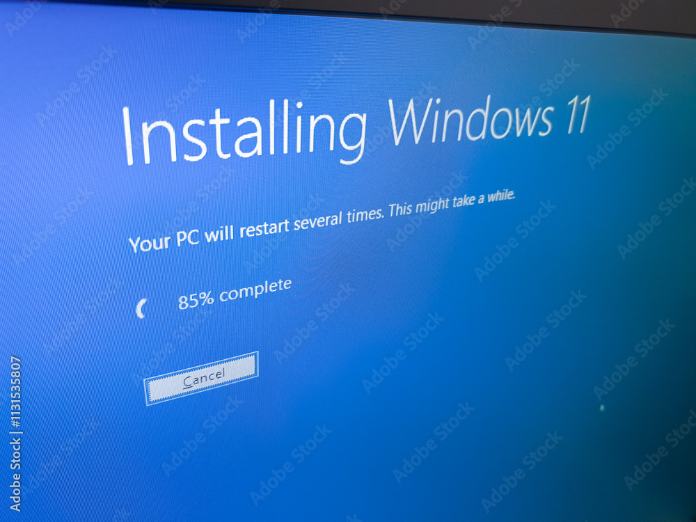 Windows 11 installation Stock Photo | Adobe Stock