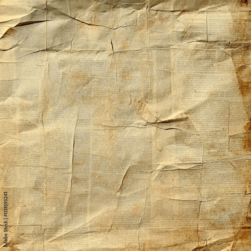 SCRATCHED PAPER TEXTURE, OLD NEWSPAPER BACKGROUND Stock Illustration ...