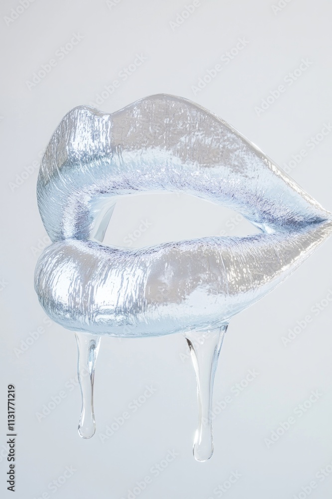 Plastic lips, fake lips, concept, art, conceptual, plastic surgery ...