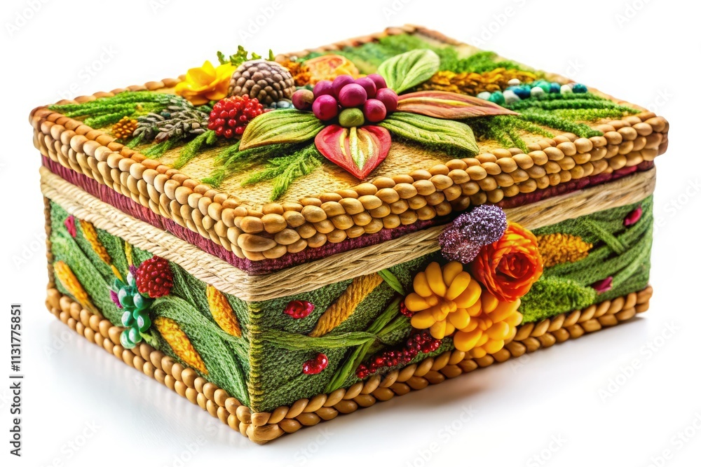 Handcrafted Gift Box Made from Natural Materials - Artisan's Work ...