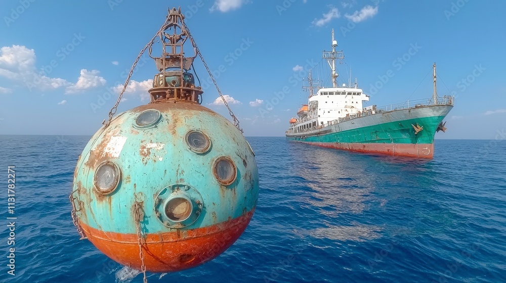 Oceanographic Research Deep Sea Exploration Mine Vessel Stock ...