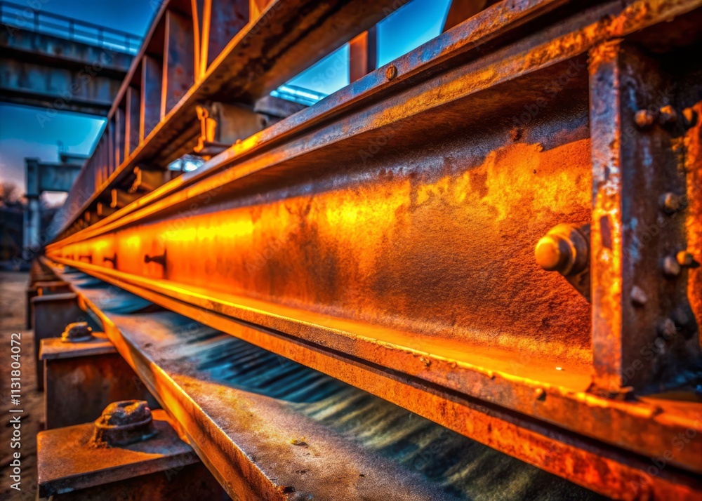 Steel Beam Construction Load Close Up Photography - Heavy Industry ...