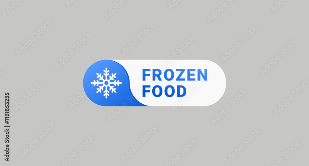Frozen food label or freshness frozen vector. Best Frozen label for ...