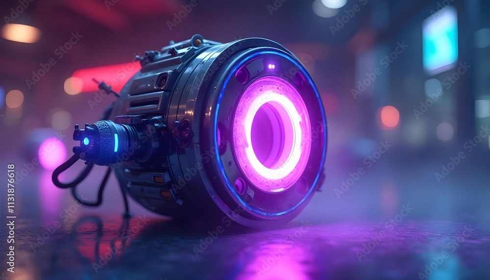 Imagine a sleek, futuristic device showing tubes and wiring, with a ...