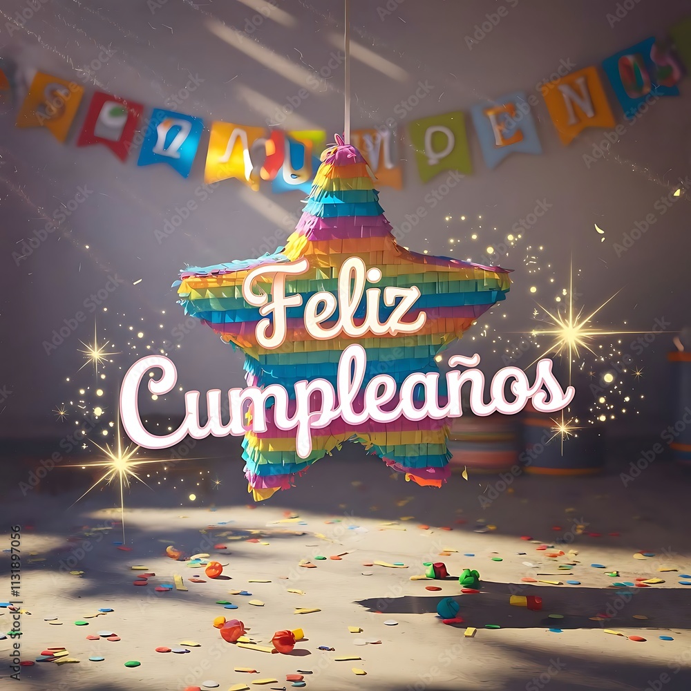 Feliz cumple and Feliz cumpleaños sign kids child Happy Birthday in ...
