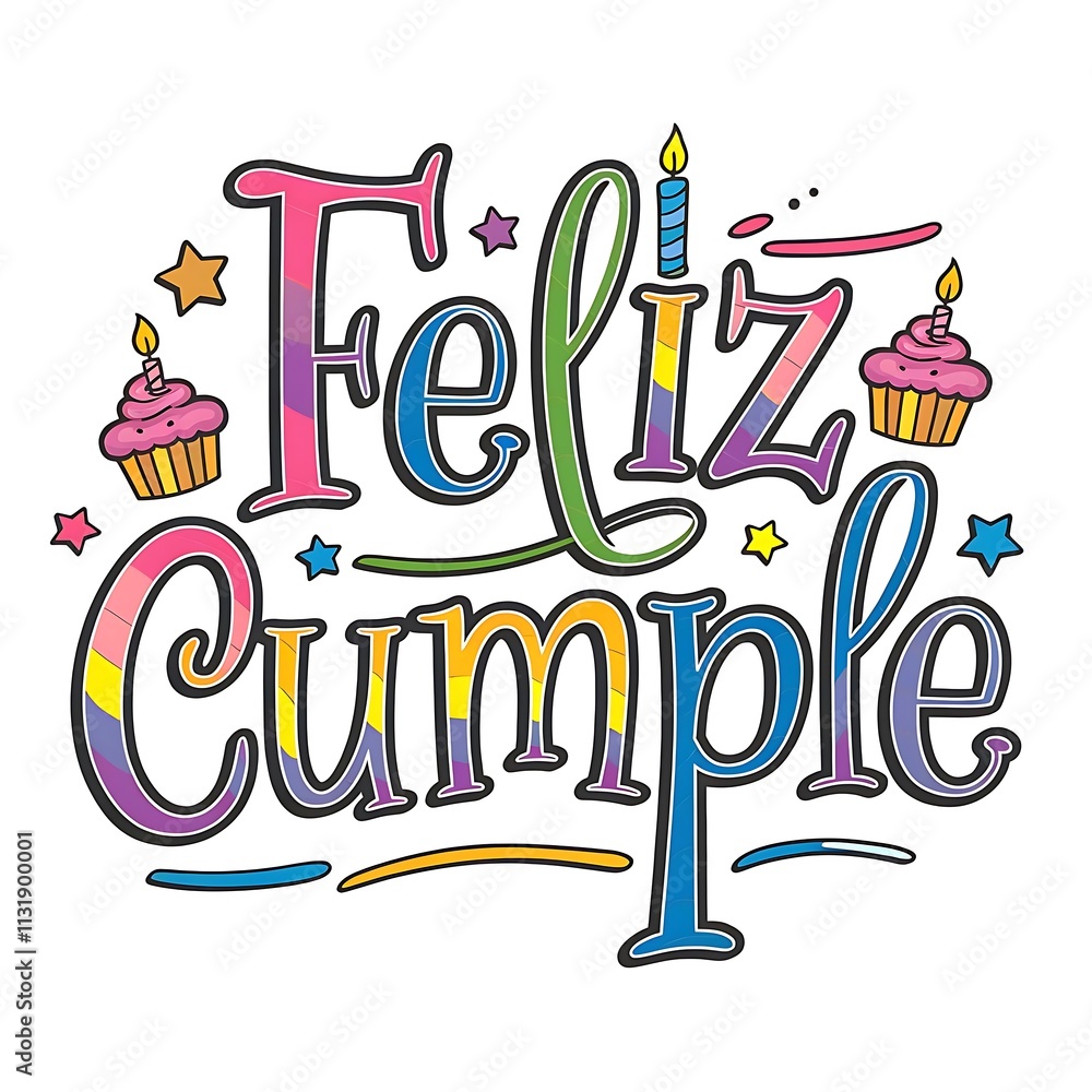 Feliz cumple and Feliz cumpleaños sign means Happy Birthday in Spanish ...