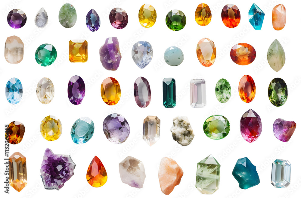 High-Resolution Top-Down Symmetrical Arrangement of Birthstones ...