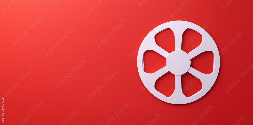 Red background biohazard symbol for modern aesthetic design Stock Photo ...