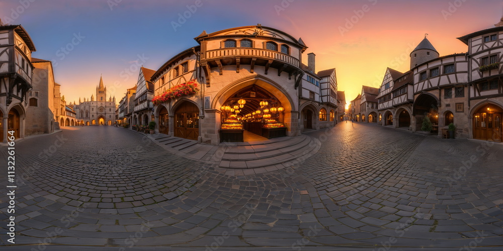 Ilustracja bez tantiem: Full 360 degrees seamless spherical panorama HDRI equirectangular ...