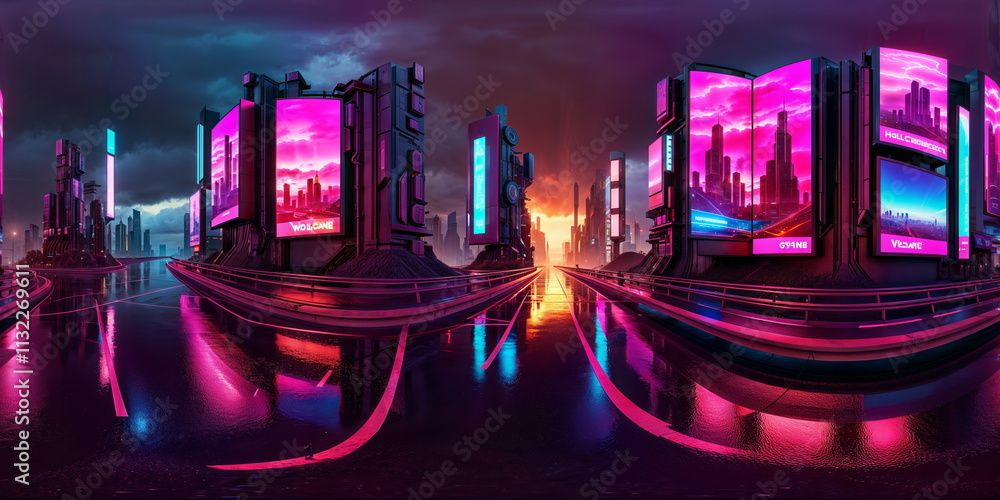 Ilustración de Stock Full 360 degrees seamless spherical panorama HDRI ...