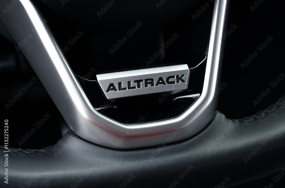 Vinnytsia, Ukraine; November 11, 2024. Volkswagen Passat Alltrack logo ...