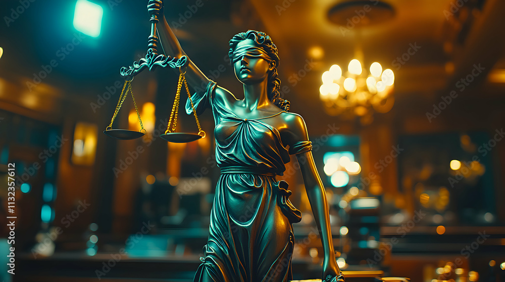 Lady Justice Statue, Symbol of Law, Justice, and Equality in a ...