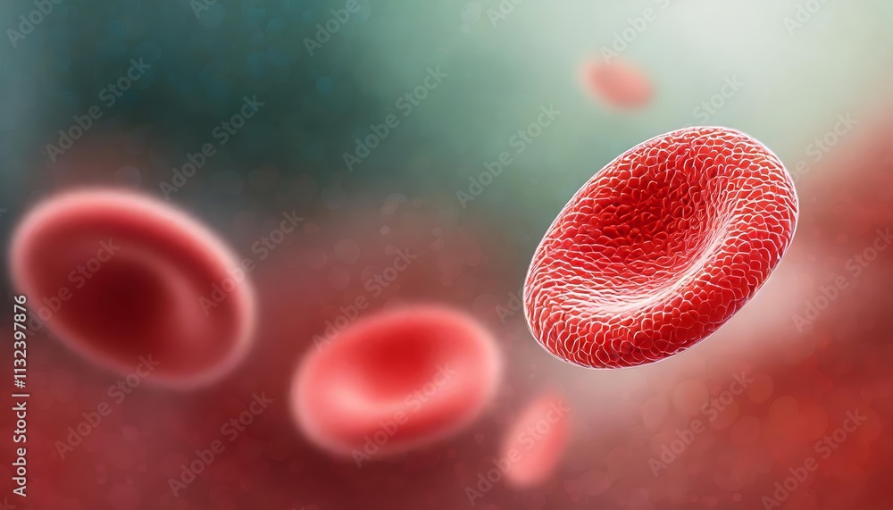 Red Blood Cells Medical Background Banner A Detailed Visualization of ...