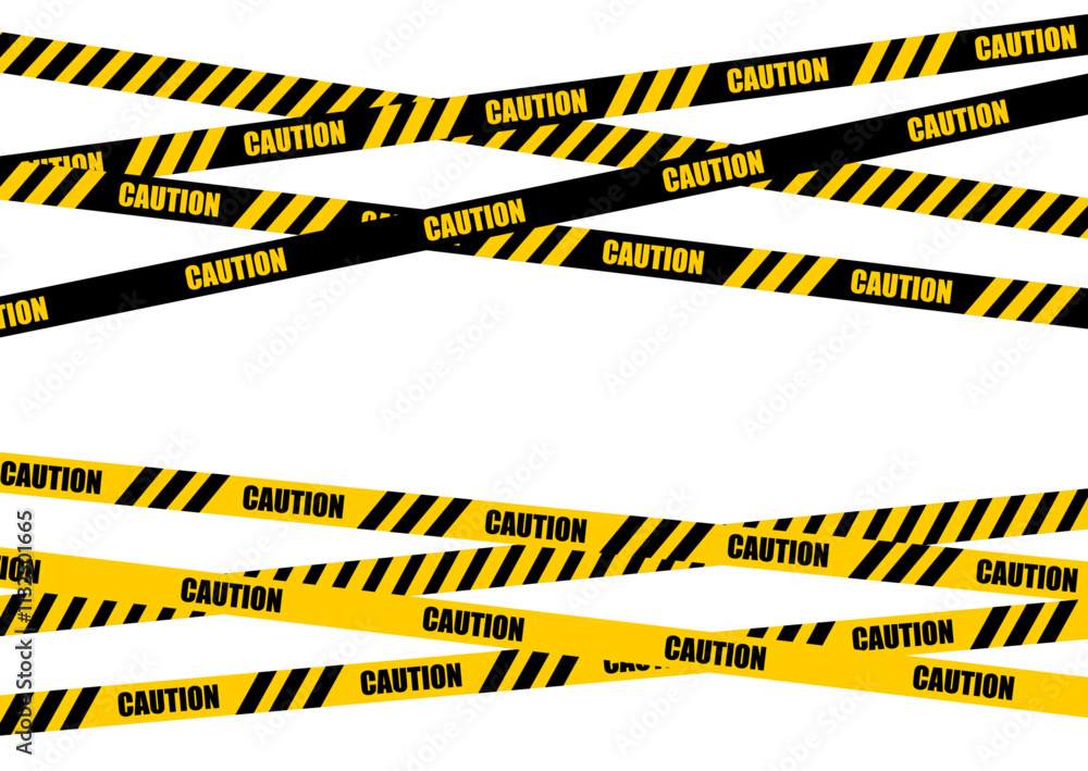 caution warning tape set: designed for industrial safety, roadwork ...