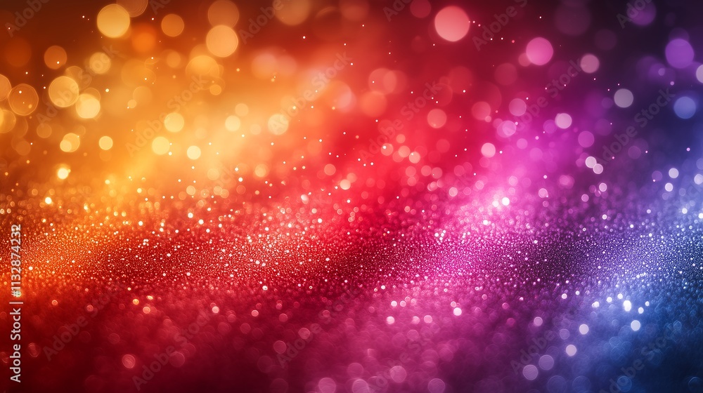 Abstract Rainbow Sparkle: A mesmerizing blend of colors creates a ...