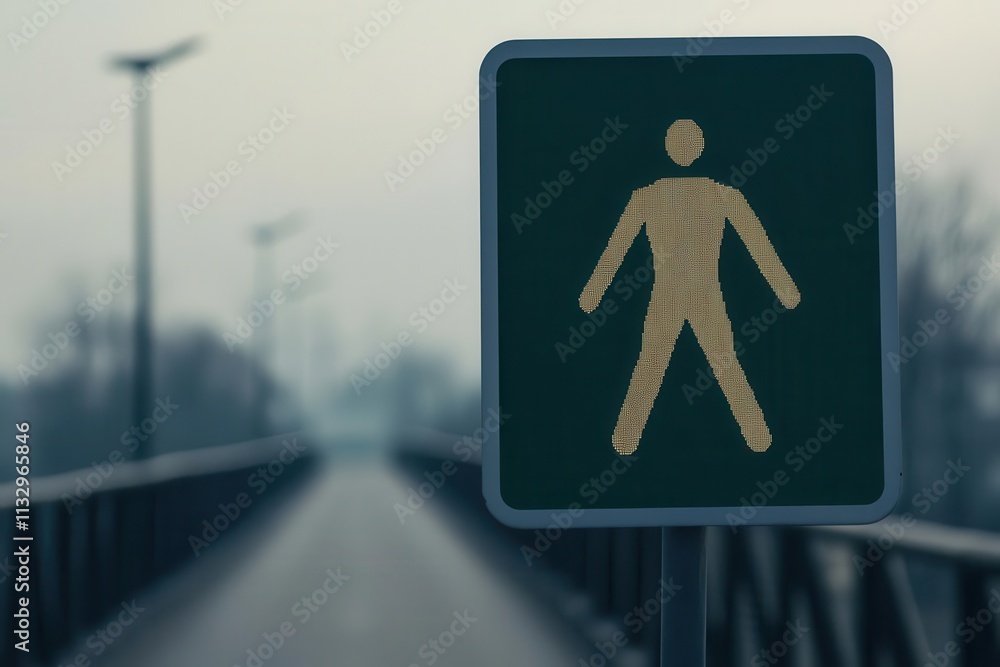 health warning concept. A close-up of a public health poster outlining ...