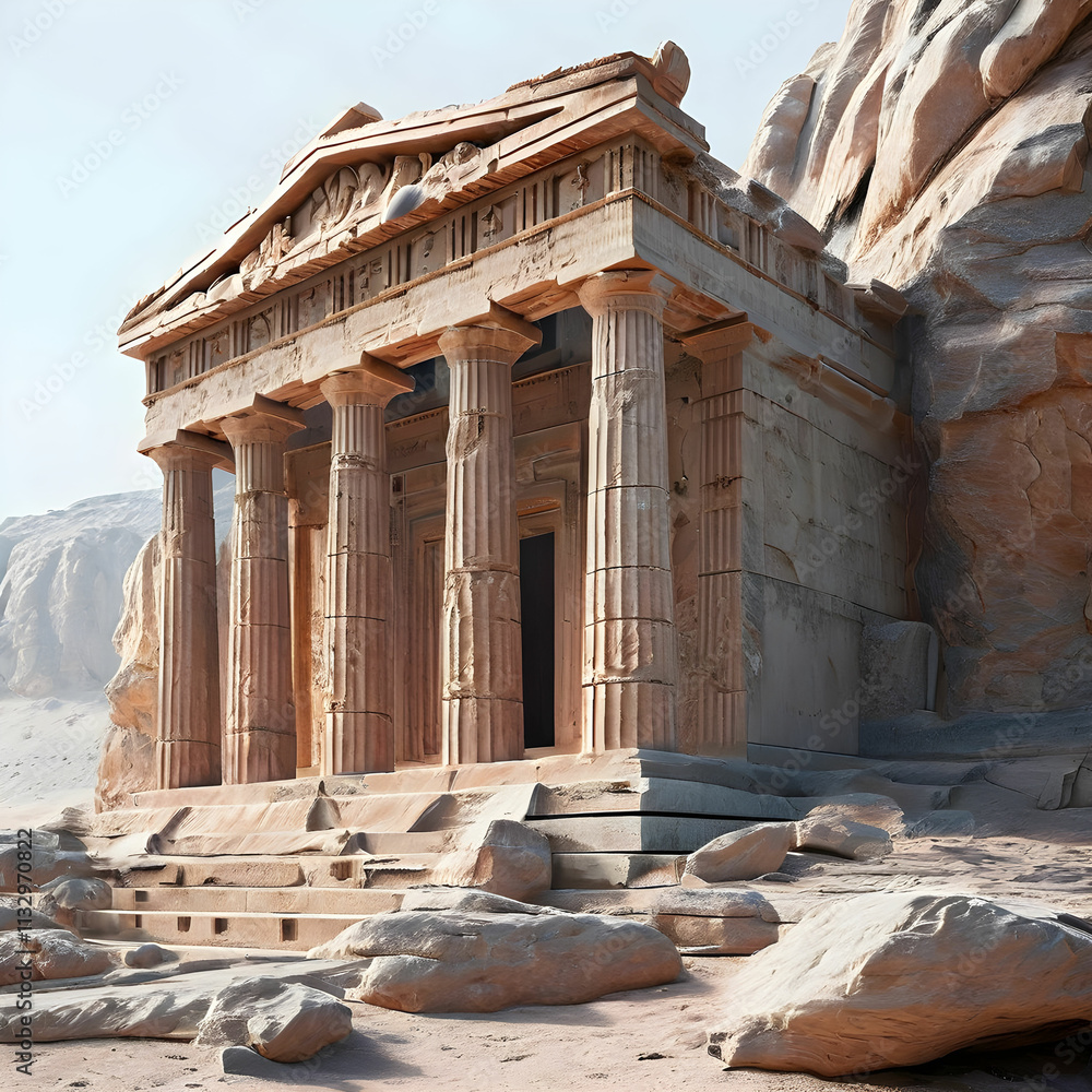 ancient building, old city, classical building, Rome city, Greek temple ...
