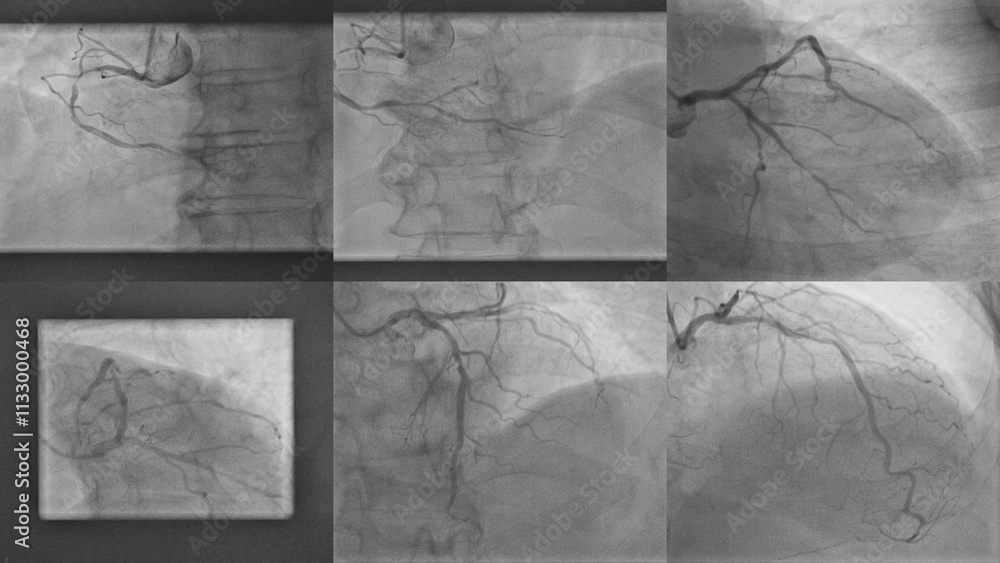 Coronary Angiogram Results: Right Coronary Artery (RCA), Left Anterior ...