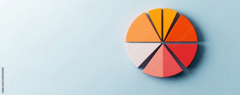 Motion process chart flat design side view forces and energy theme 3D render complementary color ...