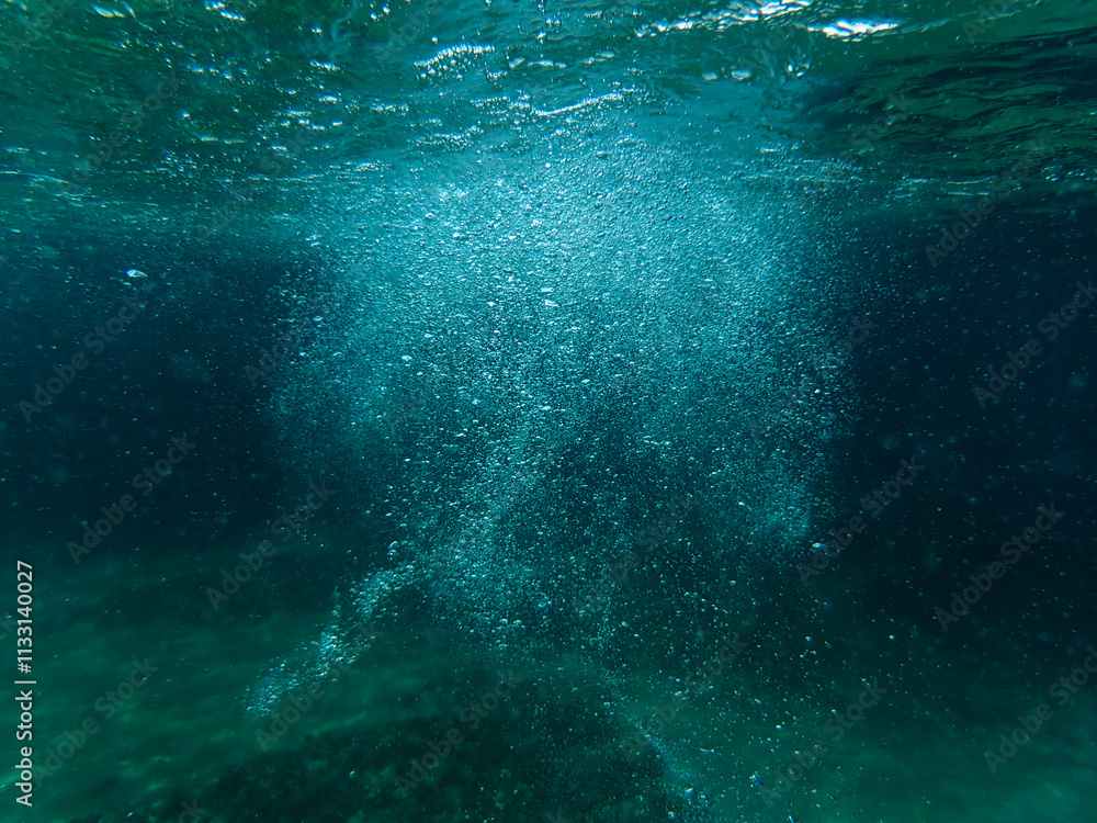 bubbles, bubbles undersea, undersea, green water, underwater, crystal ...