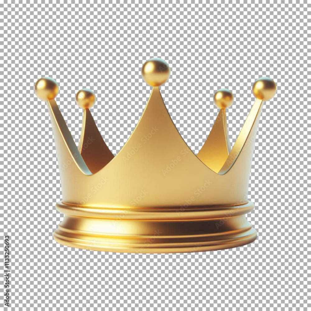 Royal Golden Crown with Jewels for Kings and Queens on transparent ...