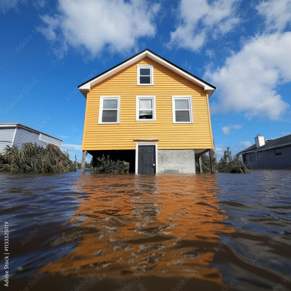 Abandoned homes slowly being reclaimed by rising floodwaters, hurricane ...