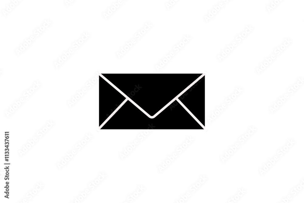 Envelope and email icon, featuring vector illustrations for web ...