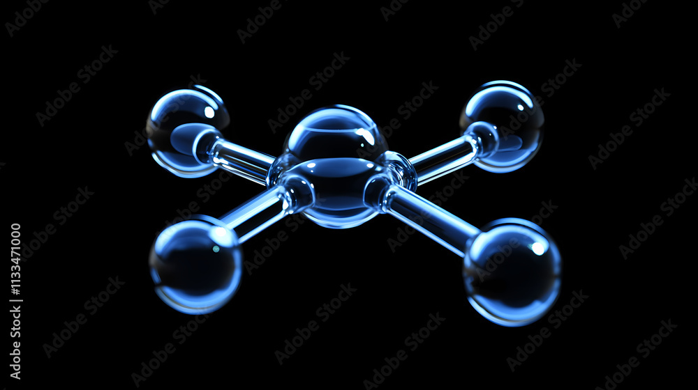 Polyether ether ketone molecule molecular structure, ball and stick ...
