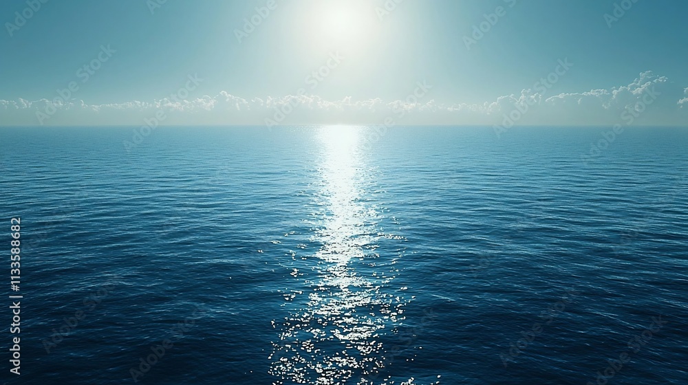 Cool ocean blue plain background bringing refreshing and serene tone to ...