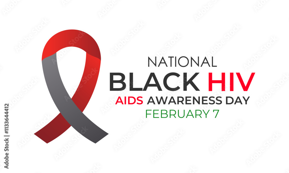 National black hiv aids awareness day background design template ...