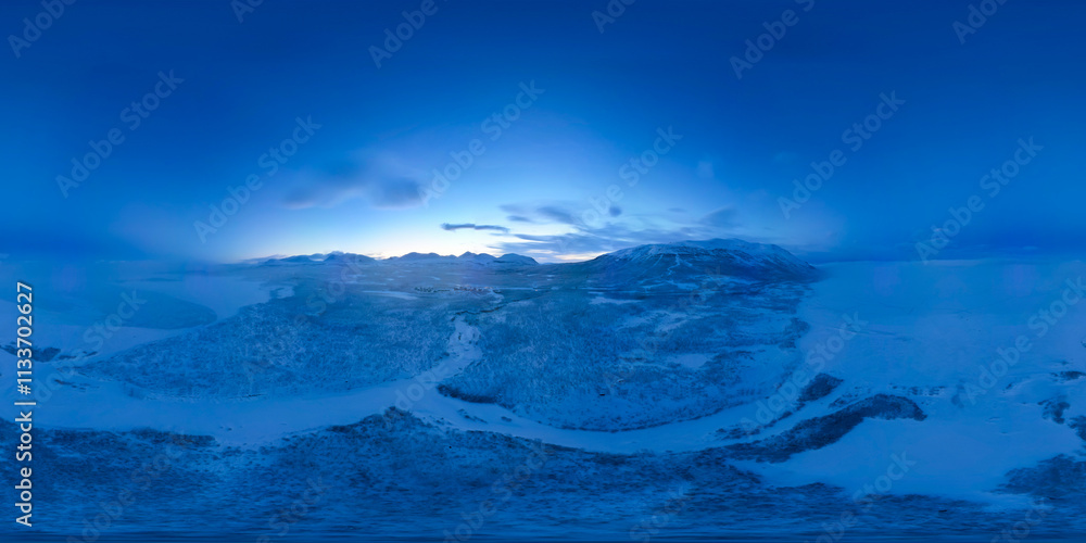 Snow landscape 360 environment hdri texture Stock Photo | Adobe Stock