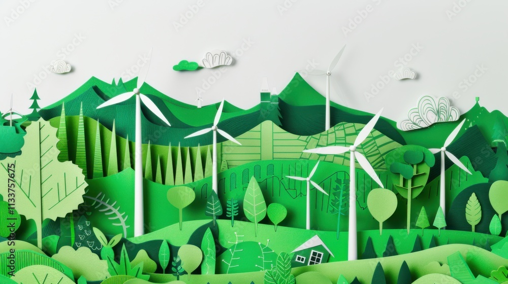 A symbolic portrayal of a green energy transition roadmap with ...
