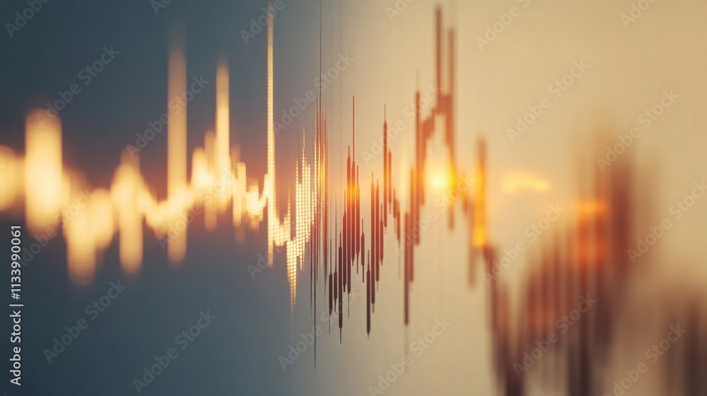 Candlestick chart visualizing the stock rise and fall in 2025 on a ...