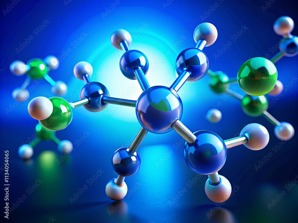 Ammonium Chloride NH4Cl Molecular Structure, Chemistry Education, 3D ...
