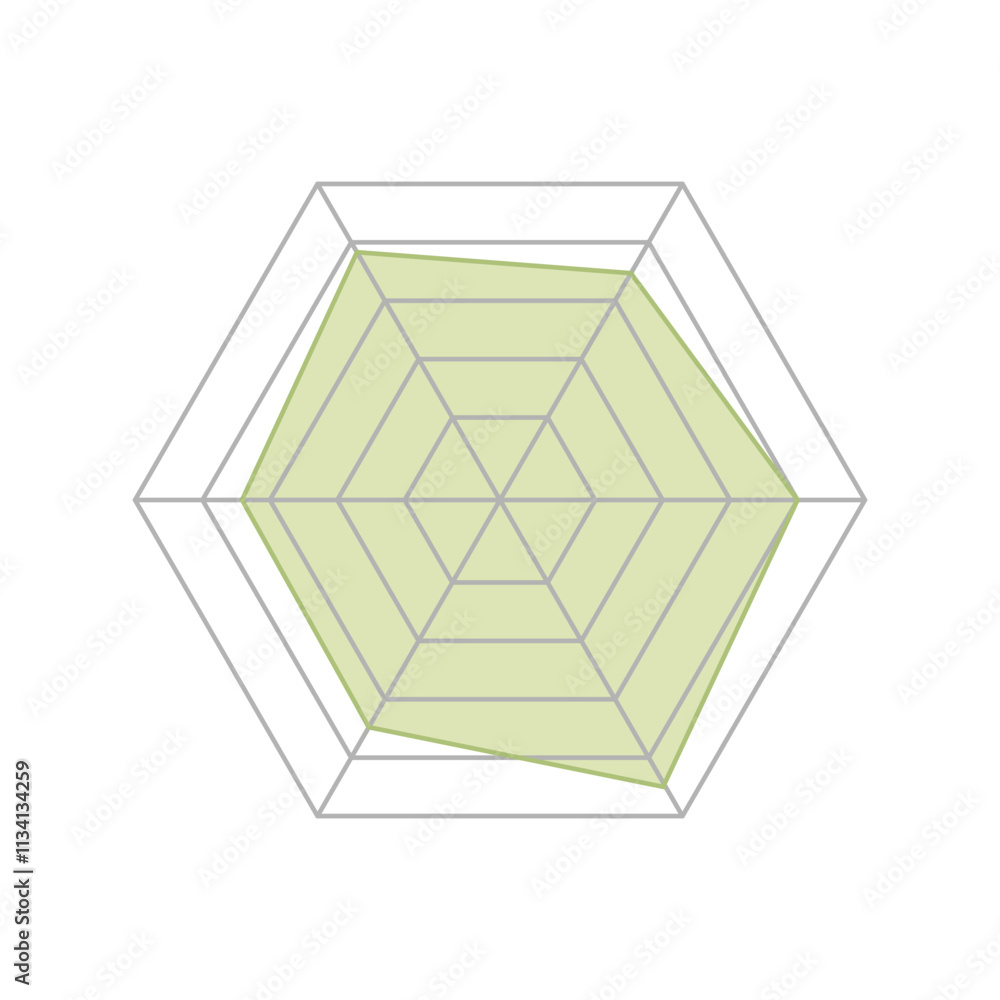 Simple & modern Radar or spider diagram vector. Flat spider mesh, radar ...