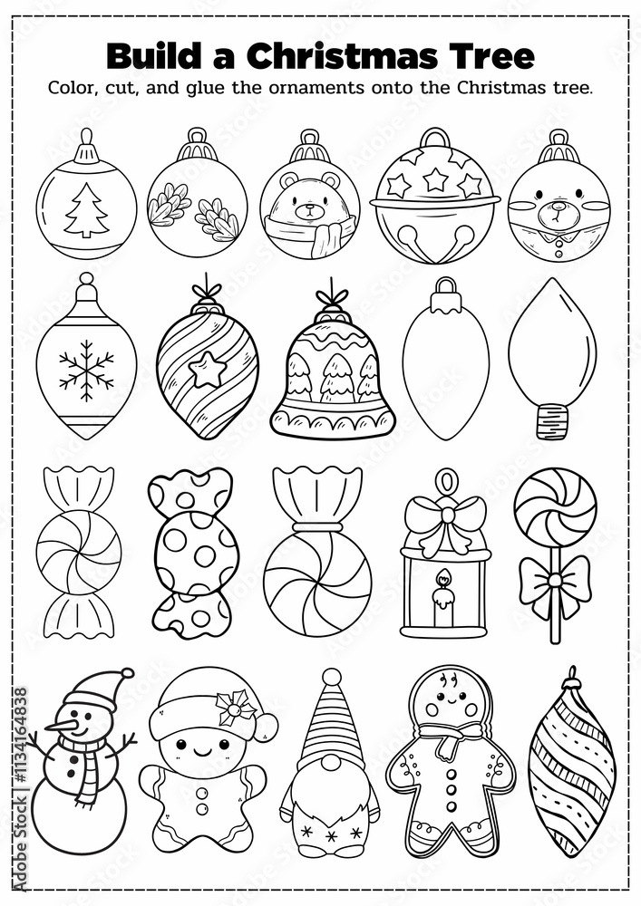 Build a festive Christmas tree with this fun craft activity! Kids can ...